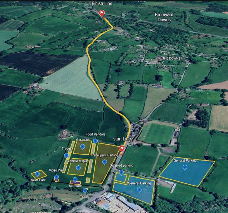 BSF 2025 – Location Map – Bromyard Speed Festival